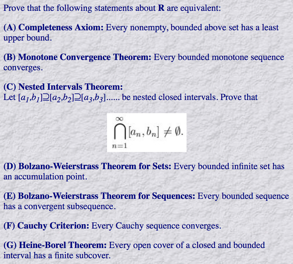 Prove that the following statements about R are | Chegg.com