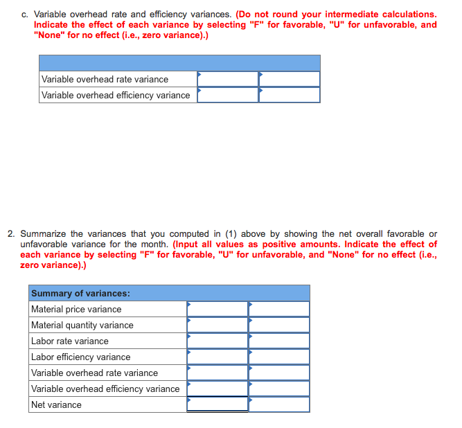 Solved Problem 8-18A Comprehensive Variance Analysis [L08-4, | Chegg.com