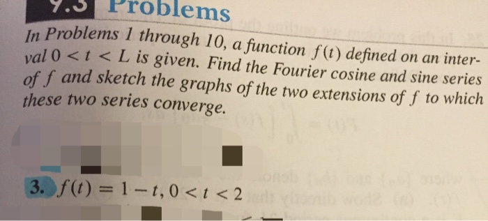 Solved In Problems 1 through 10, a function f(t) defined on | Chegg.com