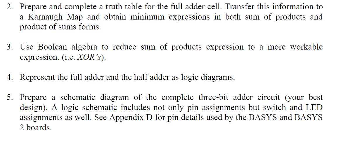 Solved Three Bit Binary Adder | Chegg.com