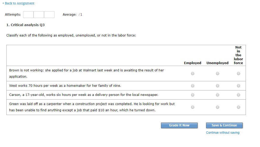 Solved Back to Assignment Attempts: Average: /1 1. Critical | Chegg.com