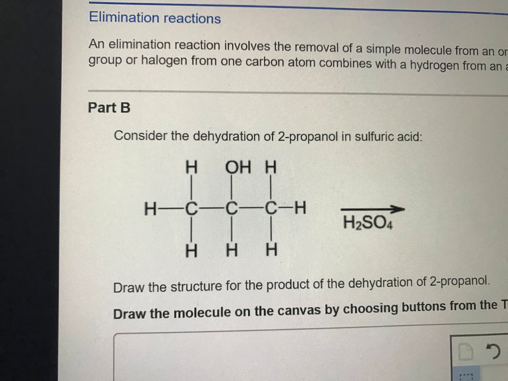 Simple Dehydration Reaction