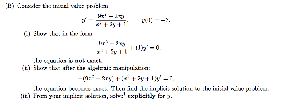 Solved Consider the initial value problem y' = 9x^2 - | Chegg.com