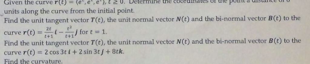 Solved Determine the coordinates or tte ponnl d uistailce ul | Chegg.com