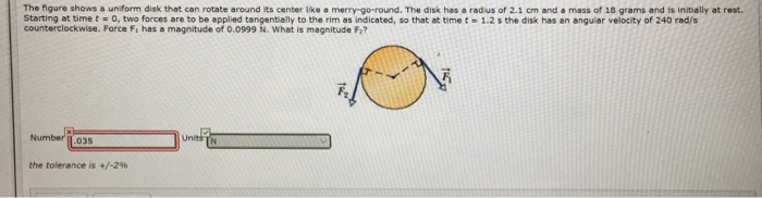 Solved The figure shows a uniform disk that can rotate | Chegg.com