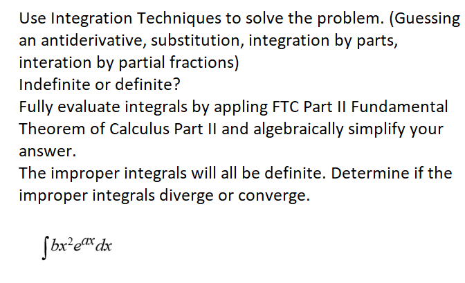 Solved Use Integration Techniques to solve the problem. | Chegg.com