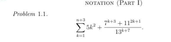 Solved Sigma n + 3 k = 1 5k^2 + 7^k + 3 + 11^2k + 1/13^k + 7 | Chegg.com