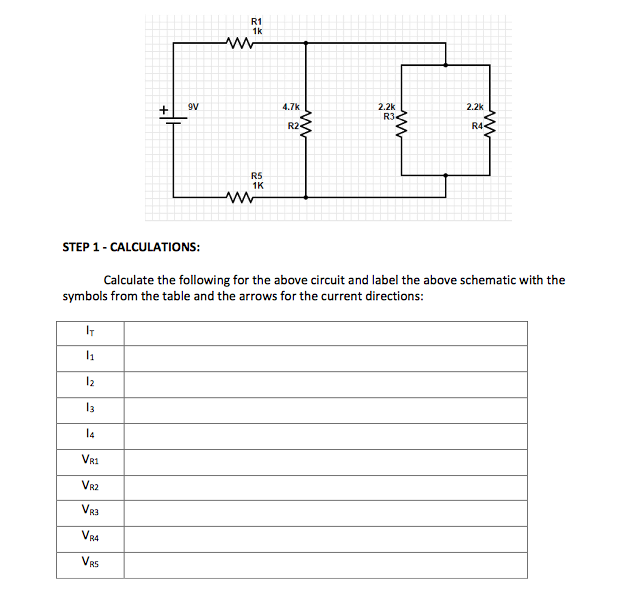 Solved Calculate the following for the above circuit and | Chegg.com