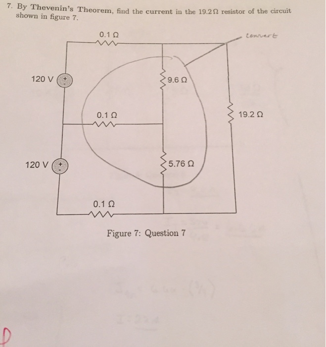 Solved By Thevenin's Theorem, find the current in the 19.2 | Chegg.com