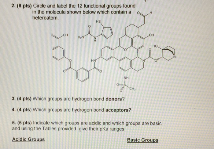 Solved 2. (6 pts) Circle and label the 12 functional groups | Chegg.com Solved 2. (6 pts) Circle and label the 12 functional groups | Chegg.com