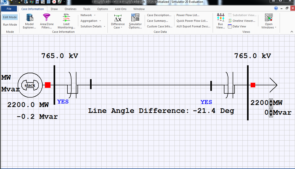 Open PowerWorld Simulator case Example 5_10 with the | Chegg.com
