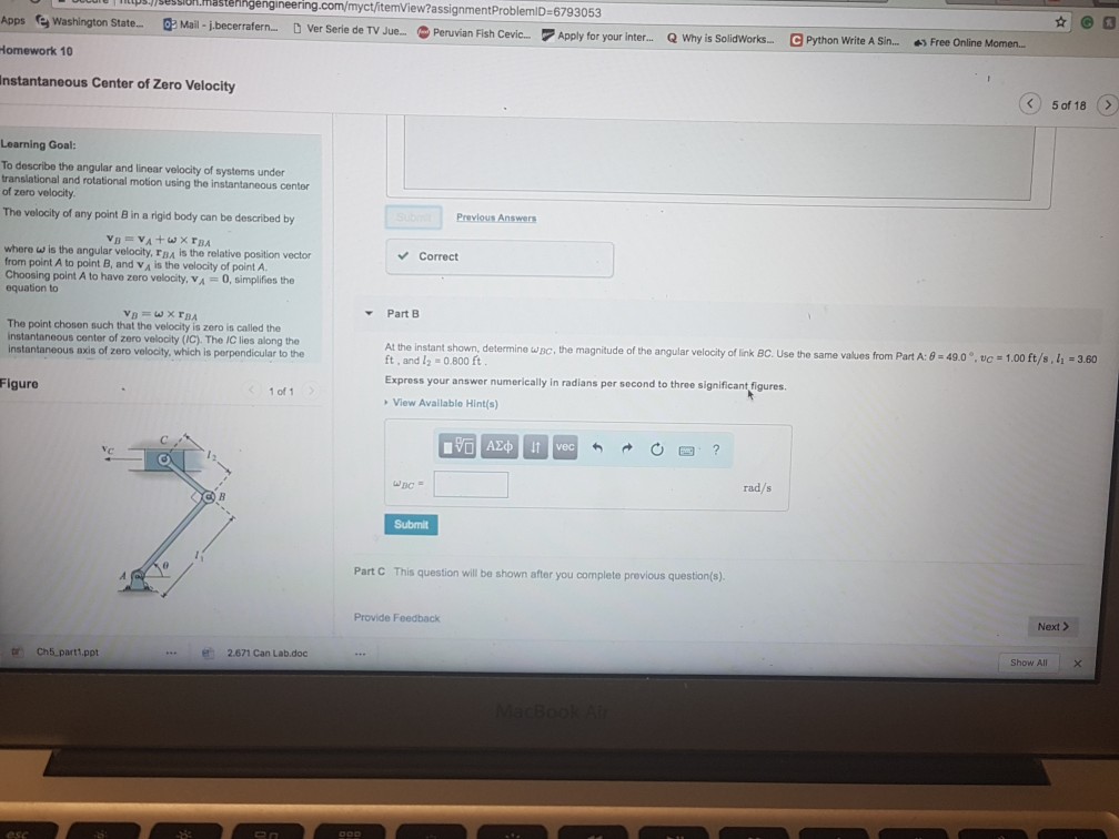 Solved Learning Goal To describe the angular and linear | Chegg.com