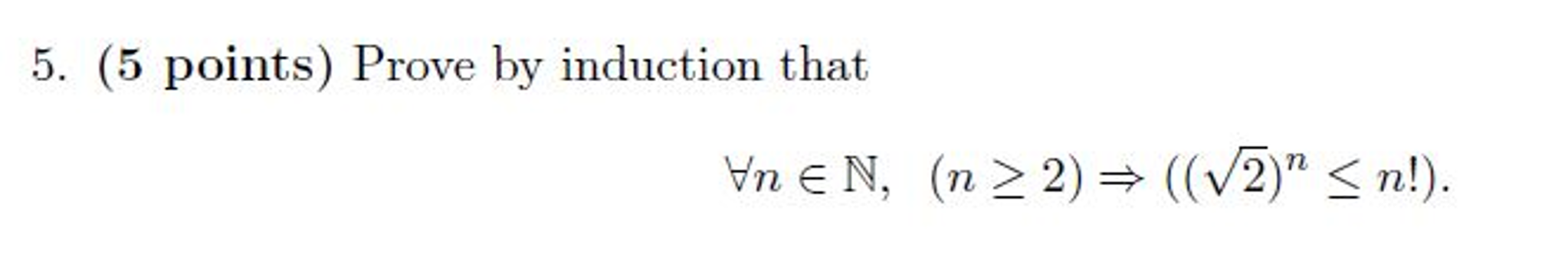 Solved Prove by induction that forall n epsilon N, (n | Chegg.com