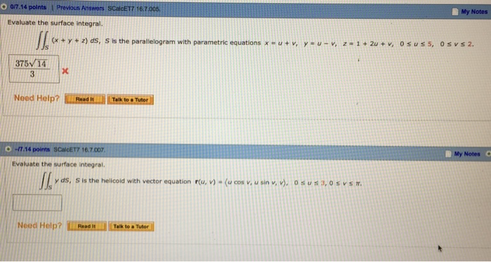 Solved Evaluate the surface Integral. double integral_S (x | Chegg.com