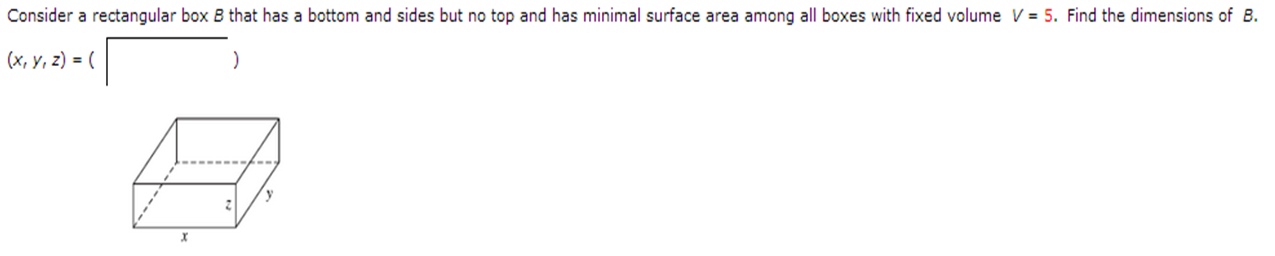 Solved Consider a rectangular box B that has a bottom and | Chegg.com