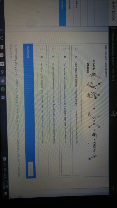 Solved OTEBOOK Br CH2Br ethoxide O A yes, because the | Chegg.com