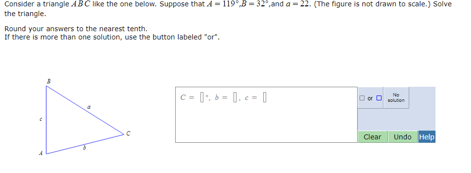Solved Consider a triangle ABC like the one below. Suppose | Chegg.com