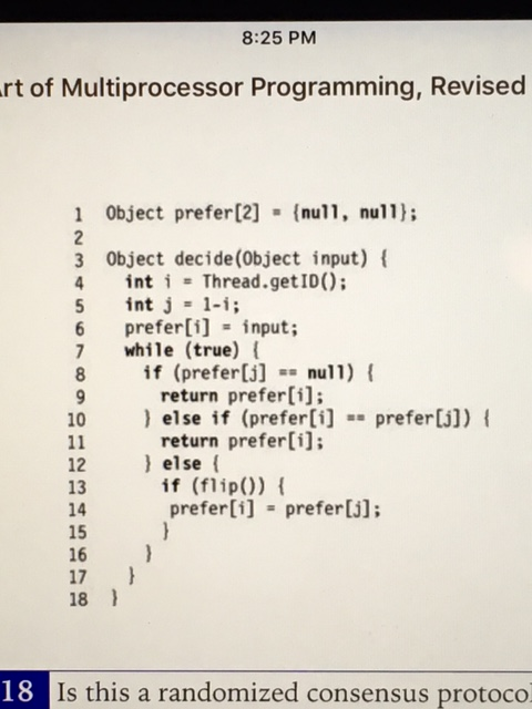 Multiprocessor Programming: We can treat the | Chegg.com