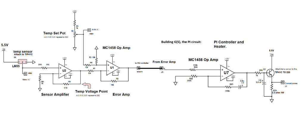 Create a block diagram for the circuit, labling the | Chegg.com
