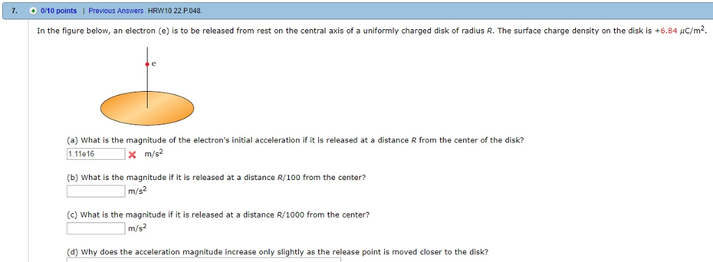 Solved 7. 0'10 points | Previous Answers HRW10 22.P048. In | Chegg.com Solved 7. 0'10 points | Previous Answers HRW10 22.P048. In | Chegg.com
