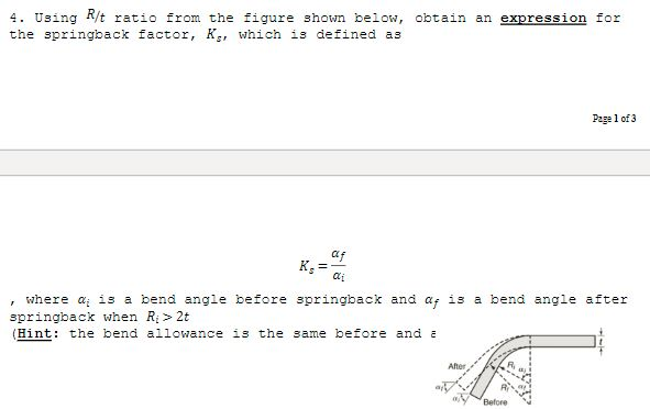 Solved 4. Using R/t ratio from the figure shown below, | Chegg.com