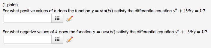 Solved For what positive values of k does the function y = | Chegg.com
