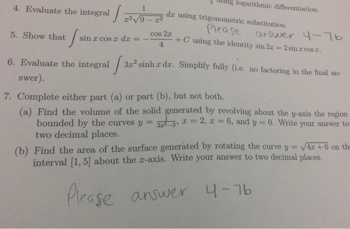 Solved Evaluate the integral integral 1/x^2 squareroot 9 - | Chegg.com