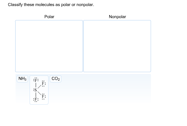 Solved Classify these molecules as polar or nonpolar. Polar | Chegg.com