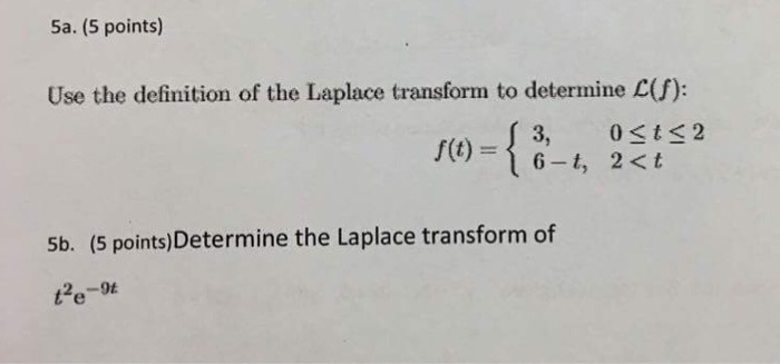 Solved Use the definition of the Laplace transform to | Chegg.com