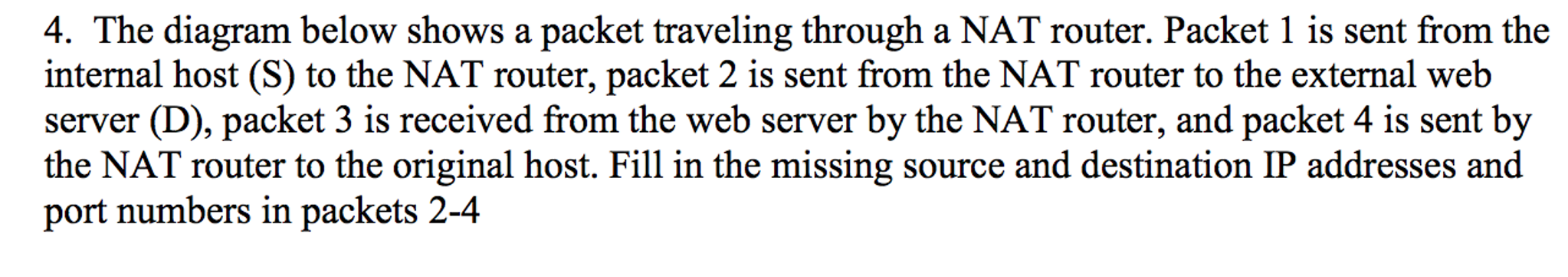 Solved The diagram below shows a packet traveling through a | Chegg.com