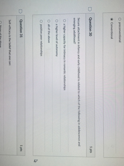 Solved Secure attachment in infancy and early childhood is | Chegg.com