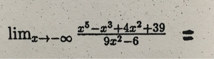 Solved How do you get negative infinity as the answer? Can | Chegg.com