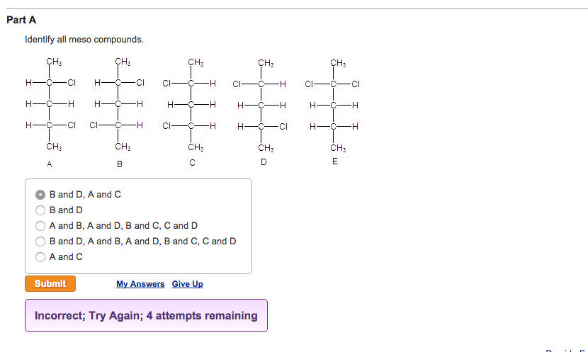 Solved Identify all meso compounds | Chegg.com