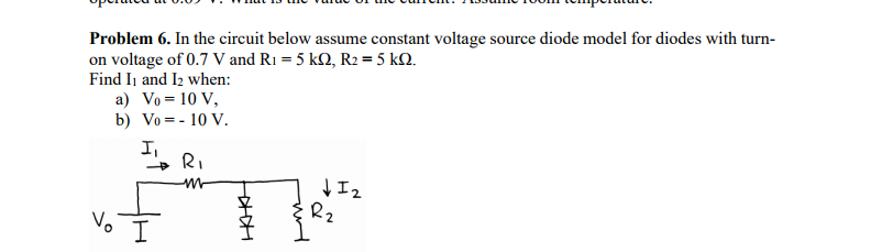 Solved Problem 6. In the circuit below assume constant | Chegg.com
