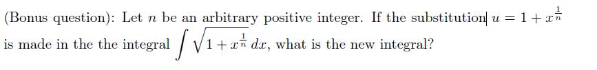 Solved Let n be an arbitrary positive integer. If the | Chegg.com
