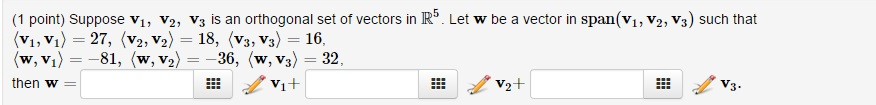 Solved Suppose v1,v2,v3v1,v2,v3 is an orthogonal set of | Chegg.com