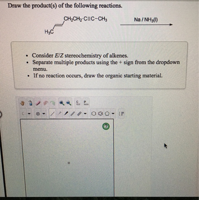 Solved Draw Draw the product(s) of the following reactions. | Chegg.com