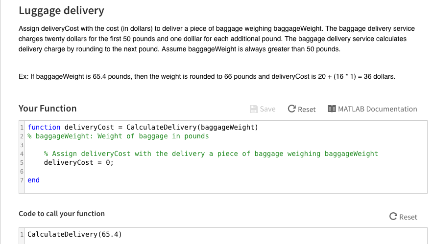 Solved Assign deliveryCost with the cost (in dollars) to | Chegg.com