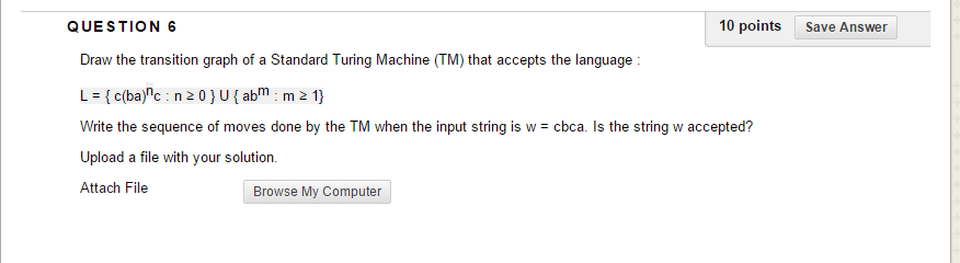 Solved Draw the transition graph of a Standard Turing | Chegg.com