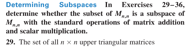 Solved Determining Subspaces In Exercises 29-36, determine | Chegg.com
