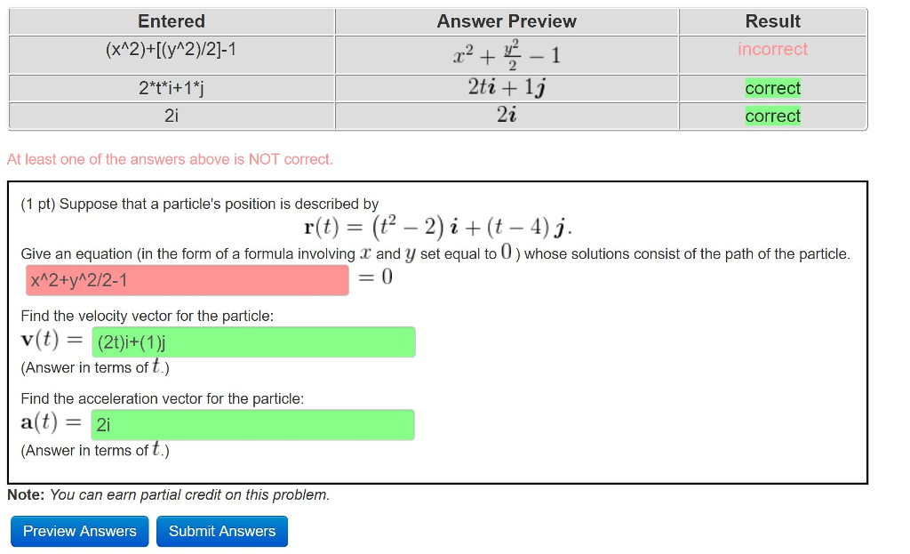 Solved Suppose that a particle's position is described by | Chegg.com