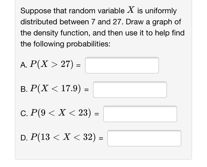 Solved The following density function describes a random | Chegg.com