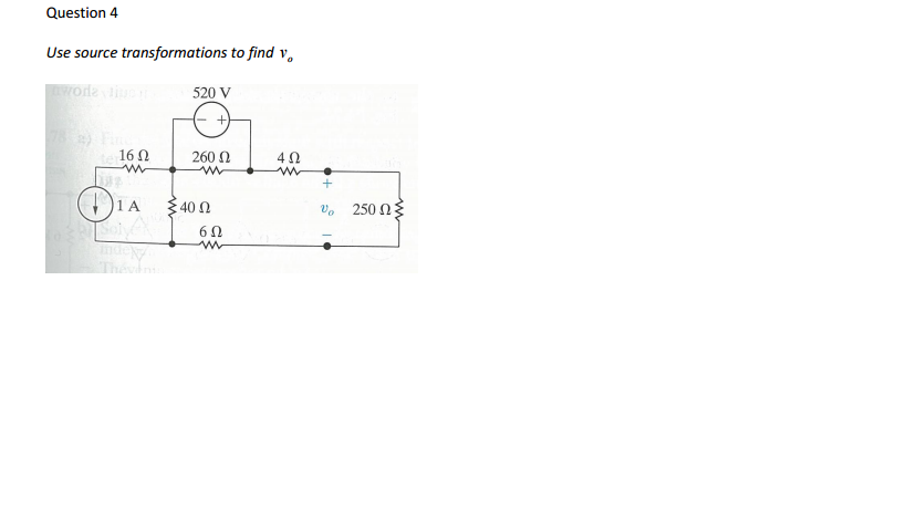 Solved Use source transformations to find v_o | Chegg.com