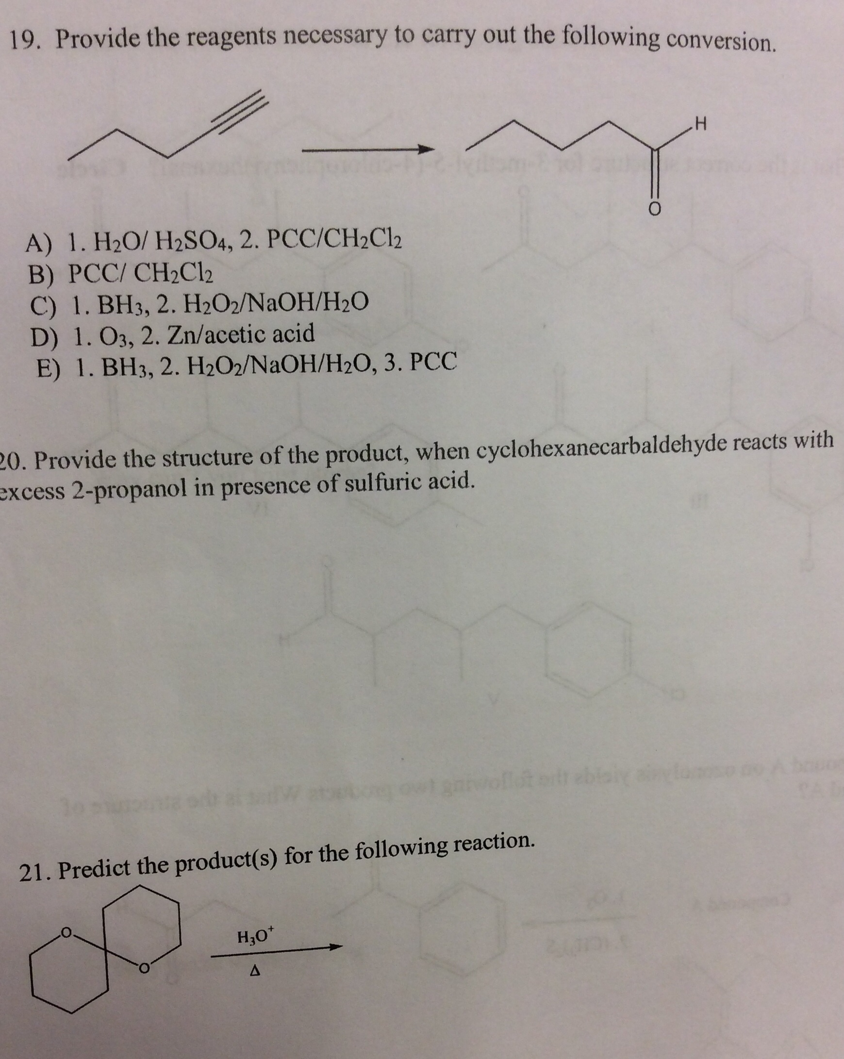 Solved Provide the reagents necessary to carry out following | Chegg.com