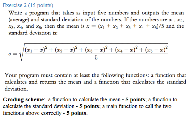 Write a program that takes as input five numbers and | Chegg.com