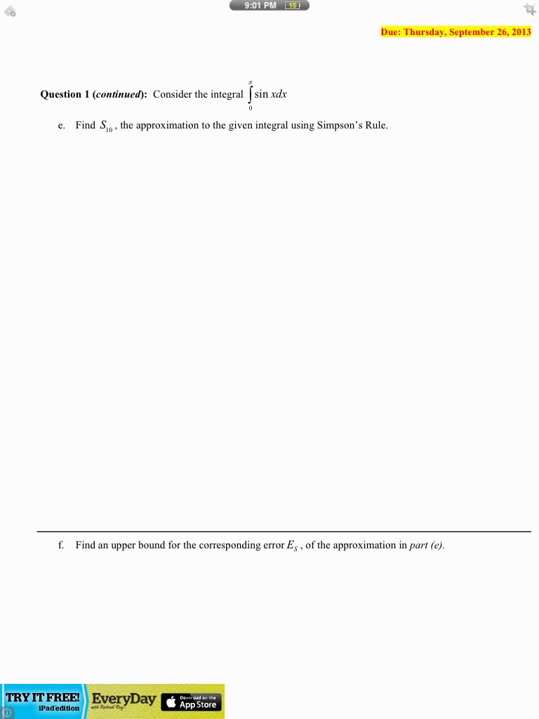 Solved Consider the integral Find S10, the approximation to | Chegg.com