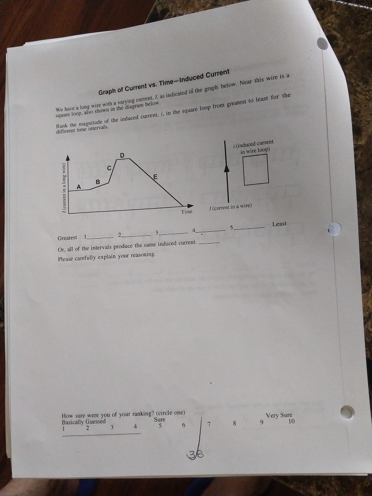 Solved Graph of Current vs. Time-Induced Current re with a | Chegg.com