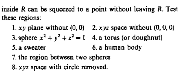 Solved A region R is "simply connected when every closed | Chegg.com