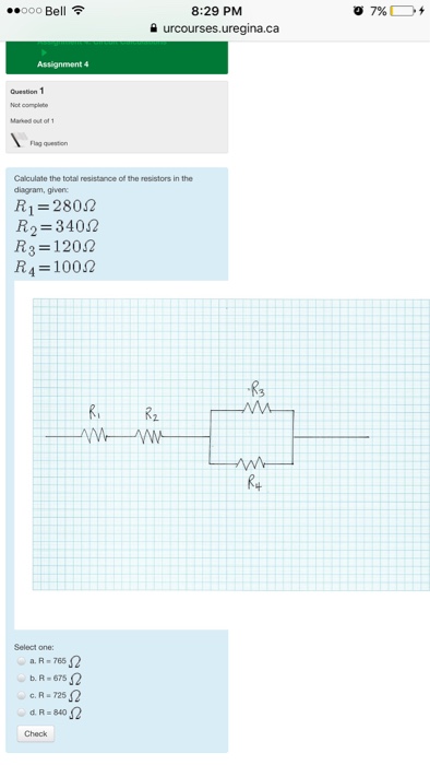 Solved Calculate the total resistance of the resistors in | Chegg.com