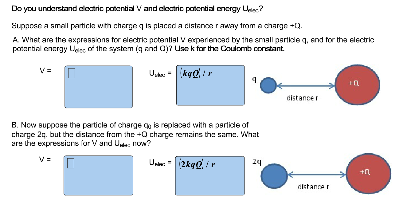 Solved Do you understand electric potential V and electric | Chegg.com